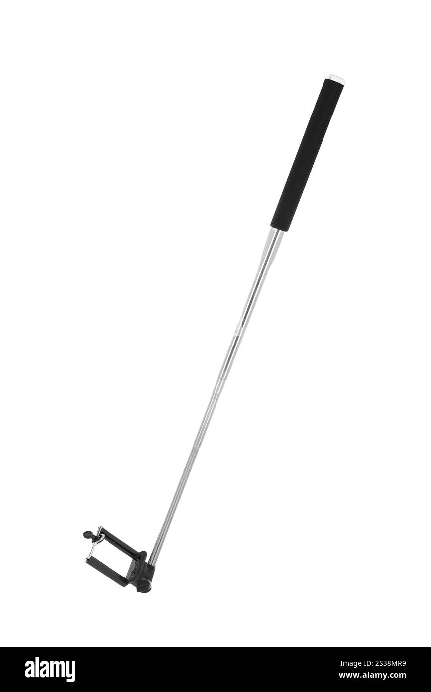 modern selfie stick isolated on white background. modern selfie stick ...