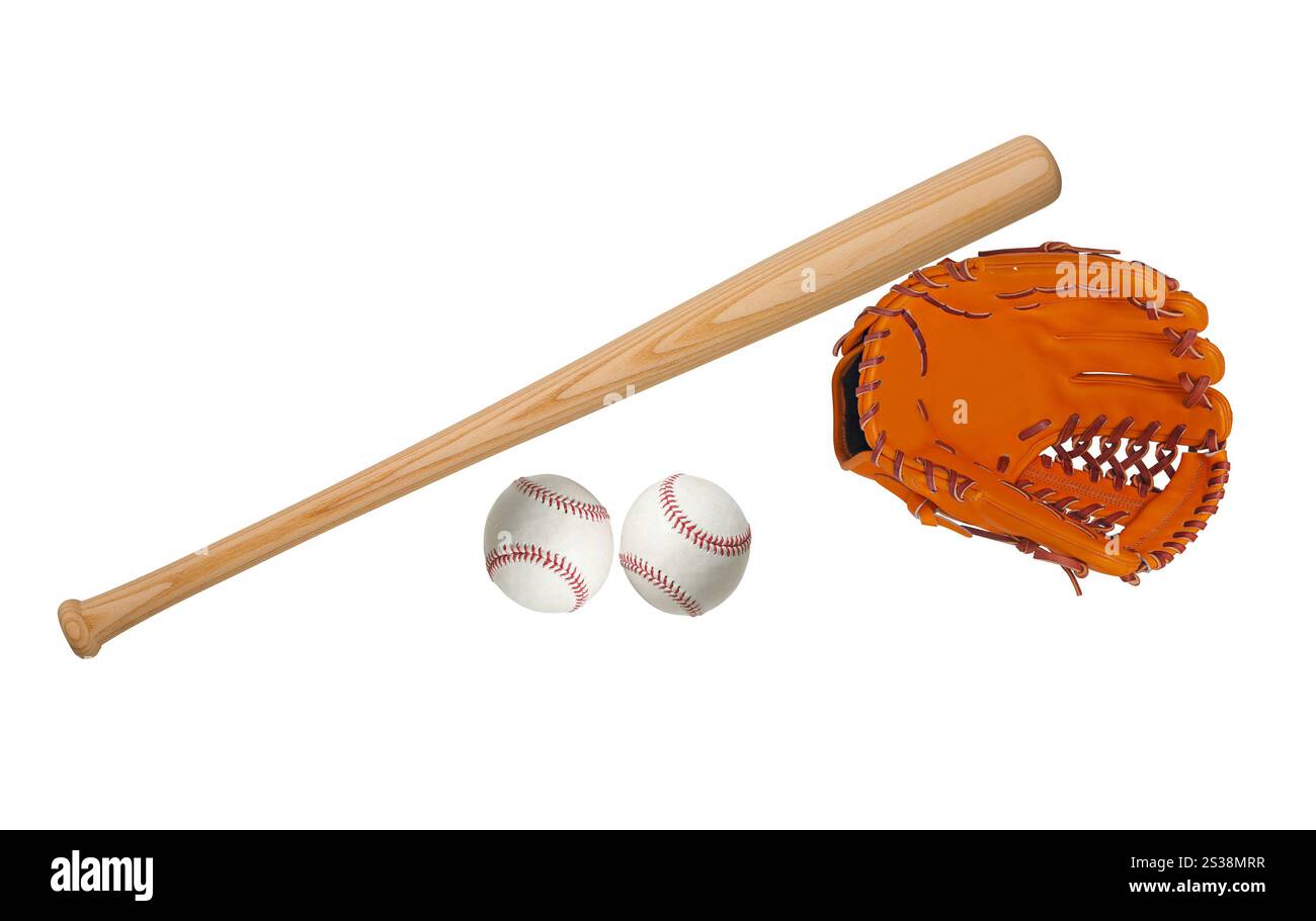 baseball theme isolated on white background. baseball theme Stock Photo ...