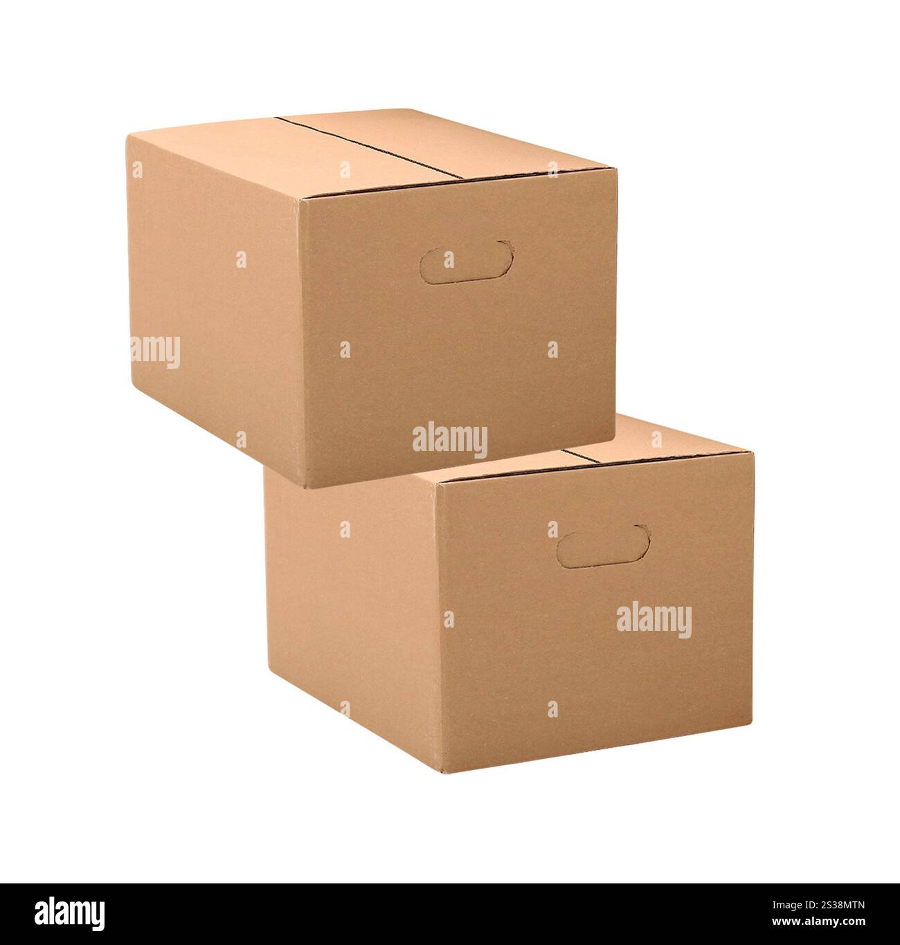 brown carton boxes isolated on white background. brown carton boxes ...
