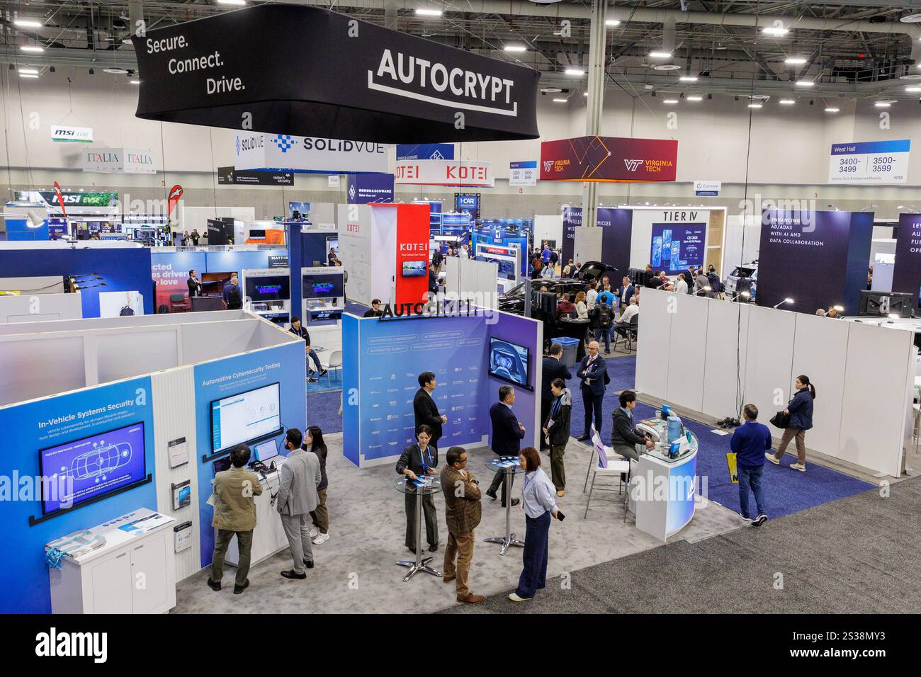 Las Vegas, USA. 08th Jan, 2025. A view of the conference floor at the ...