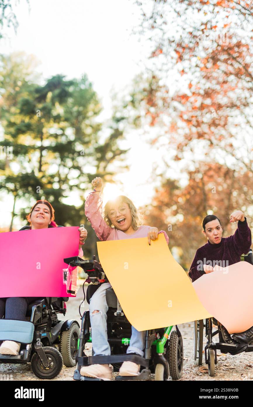 AccelerateAction Women with cerebral palsy celebrating at a disability ...
