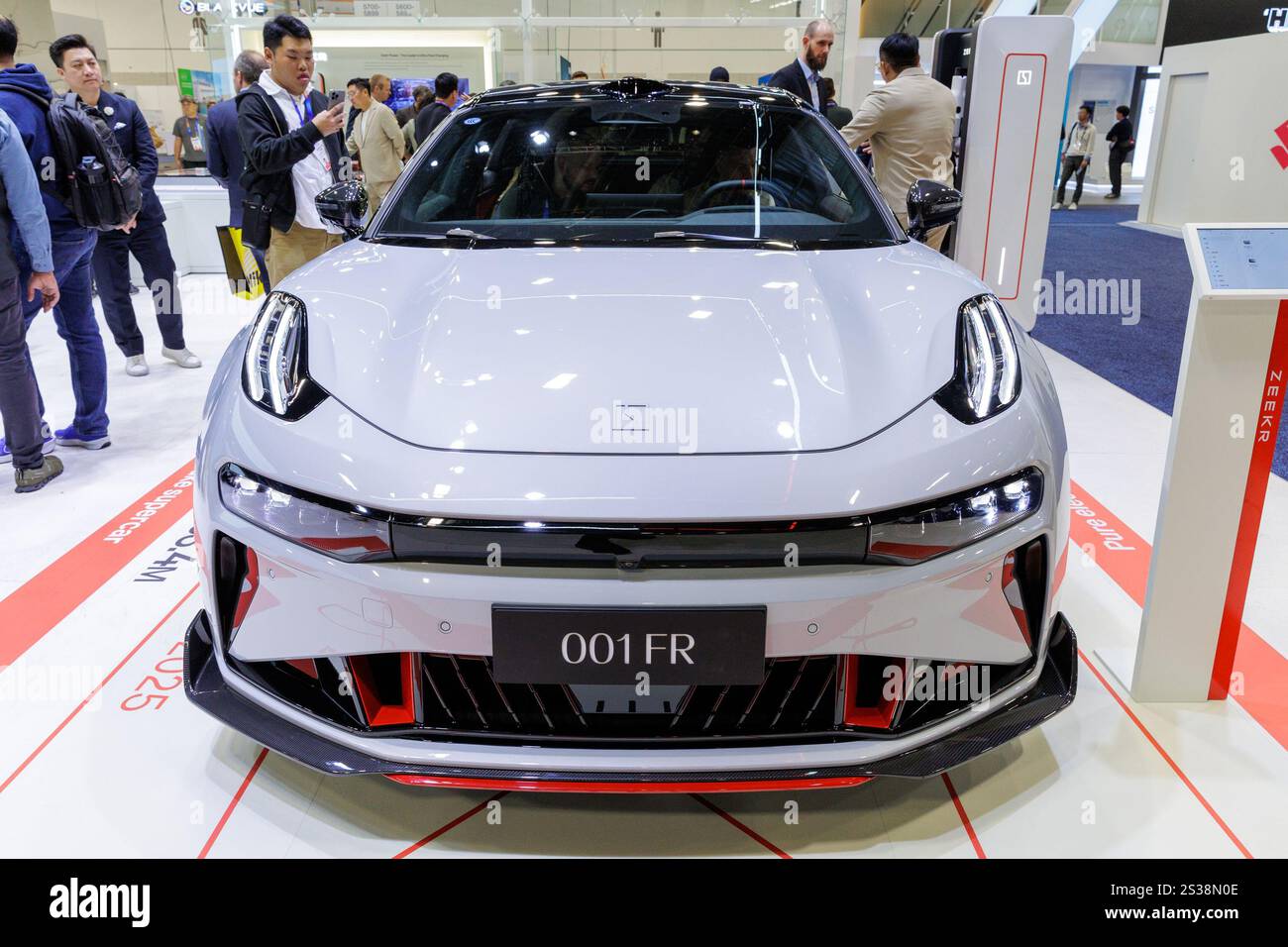The 001 FR, by Zeekr, on display at the Las Vegas Convention Center ...