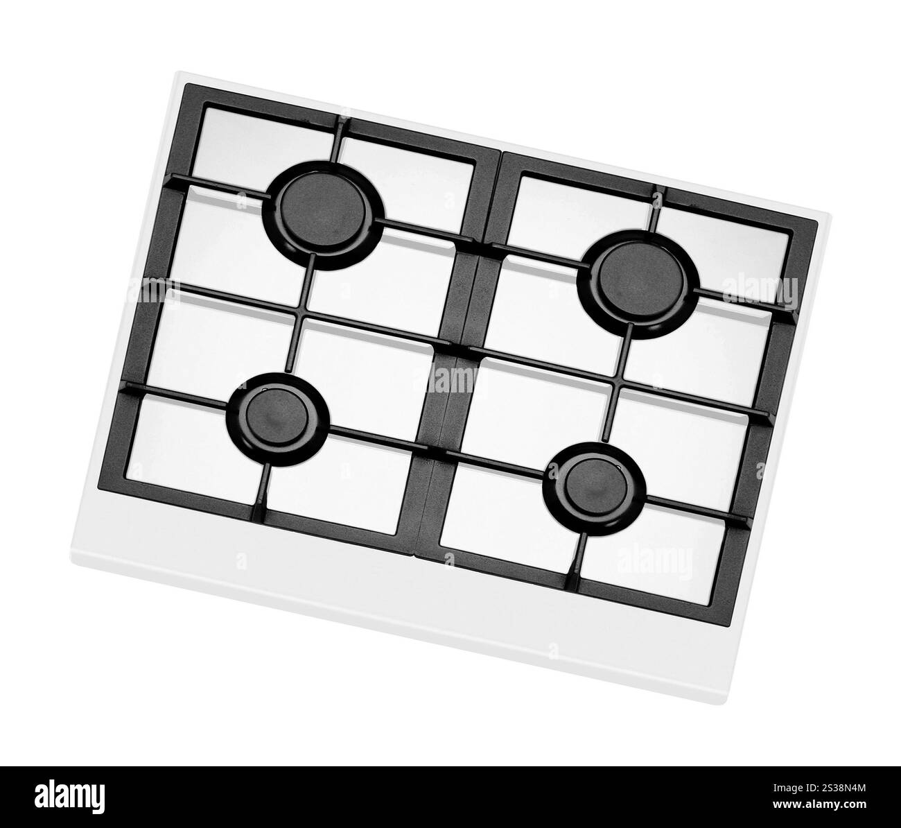 The upper part of the modern gas stove four burners. modern gas stove ...