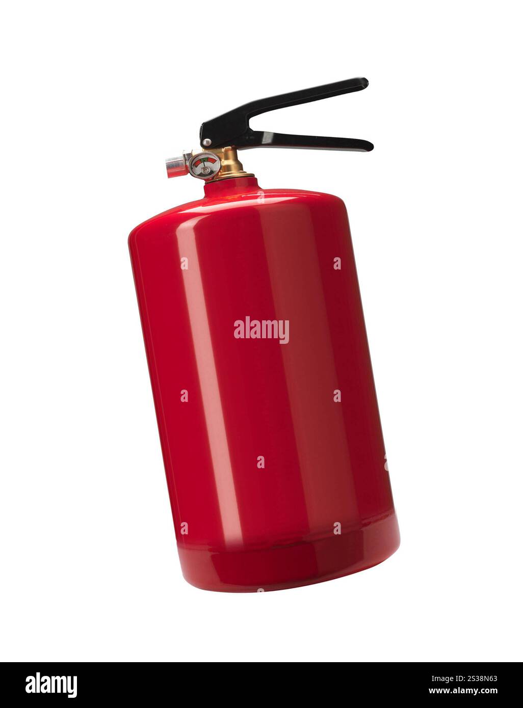 Red fire extinguisher isolated on white background. Red fire ...
