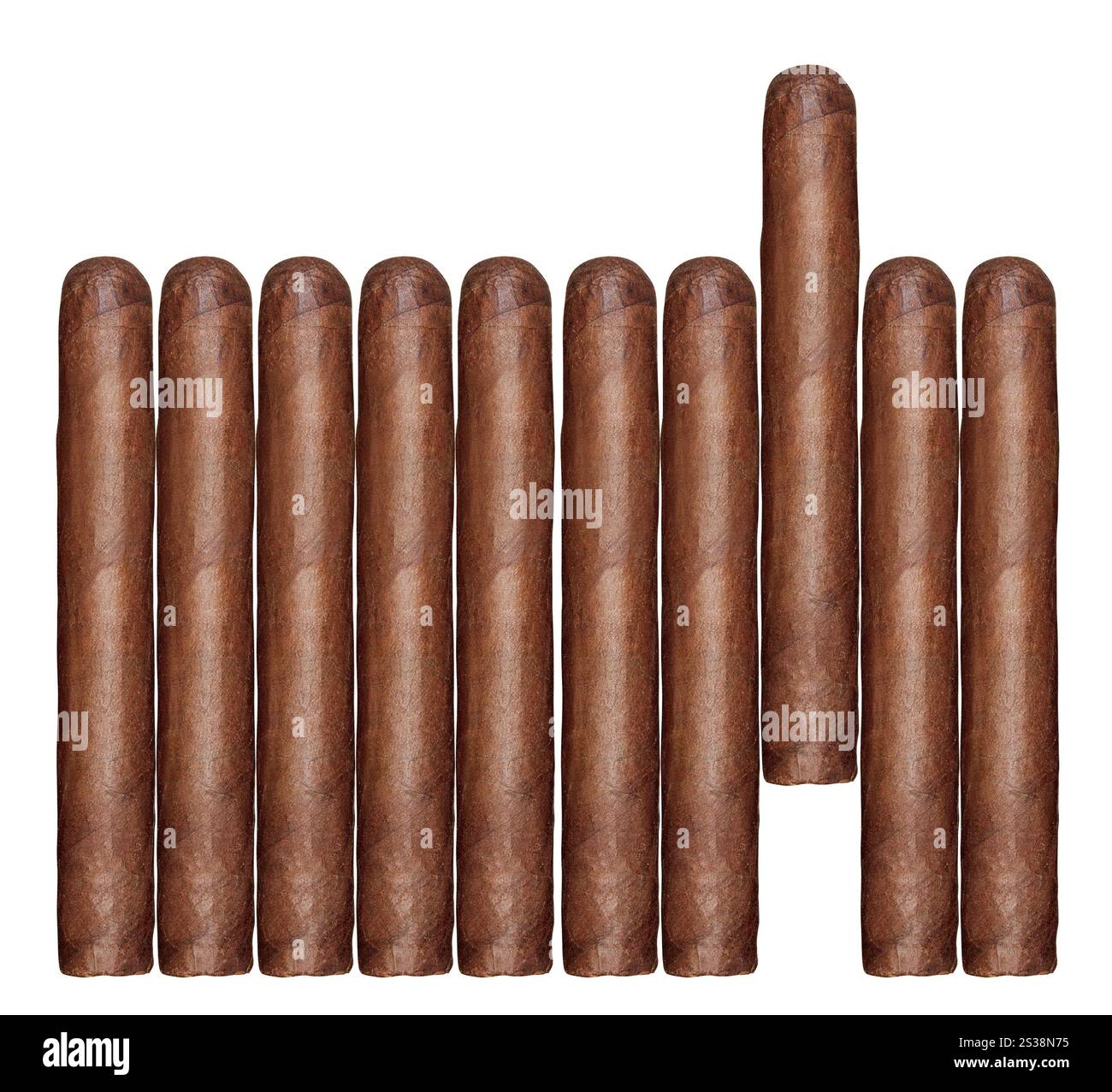 long cigar set isolated on white background. long cigar set Stock Photo ...