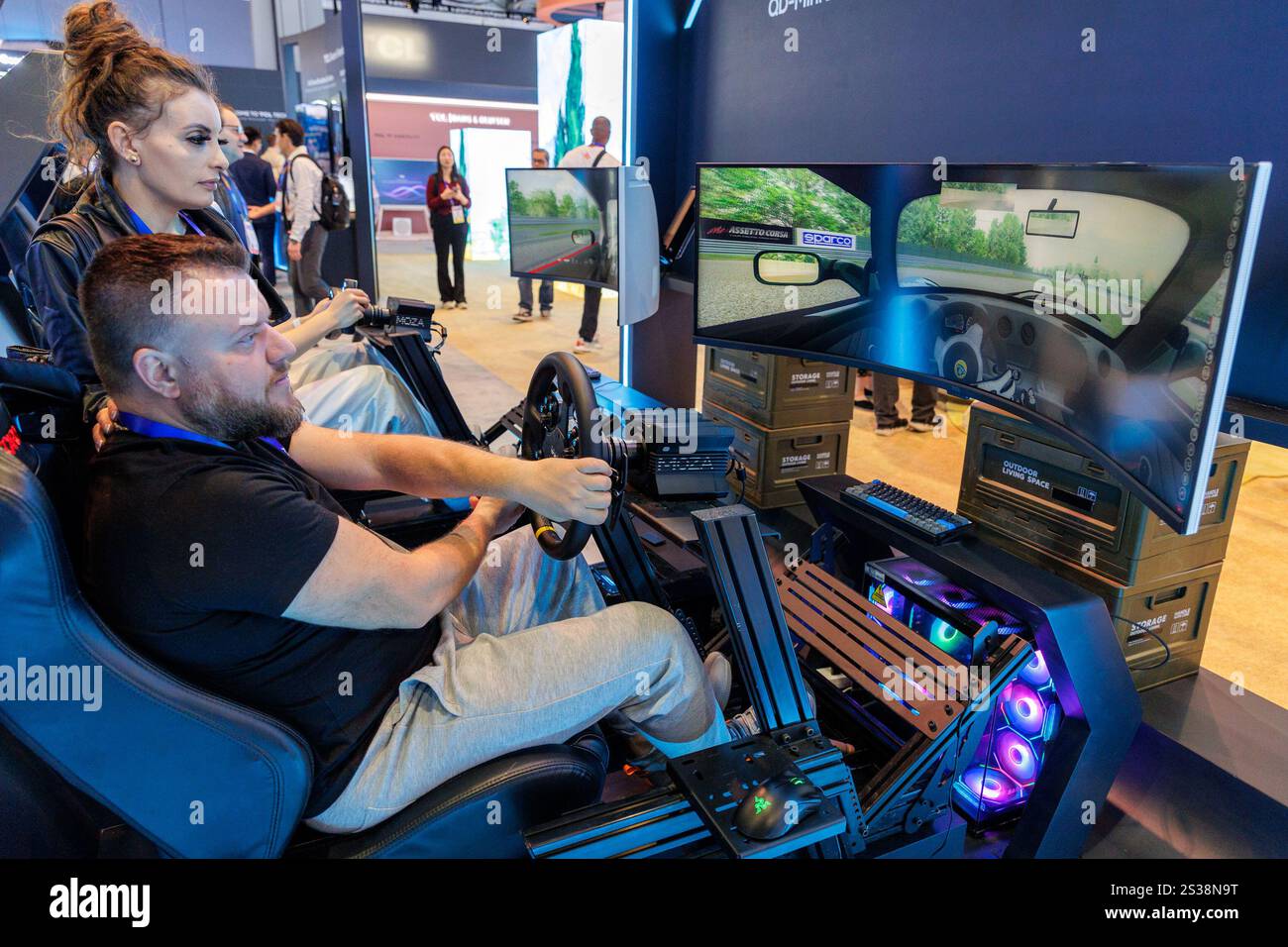 Las Vegas, USA. 08th Jan, 2025. A gaming monitor, by TCL, on display at ...