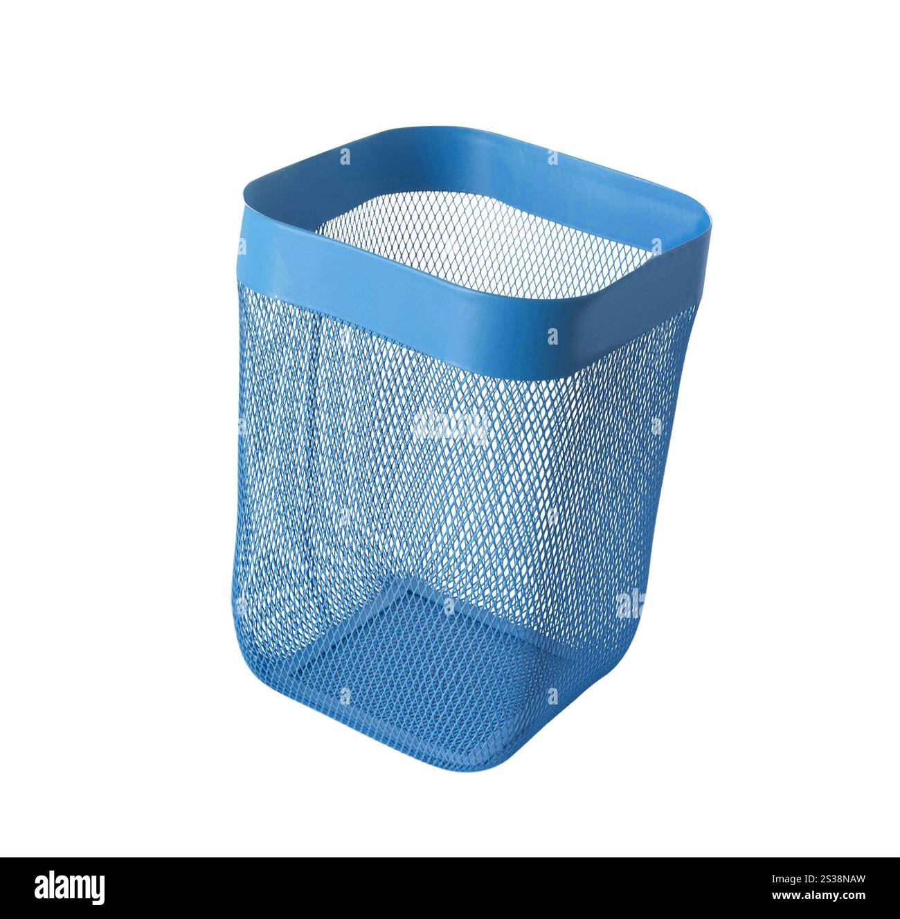 Empty new plastic blue basket isolated on white background. Empty new plastic blue basket Stock ...