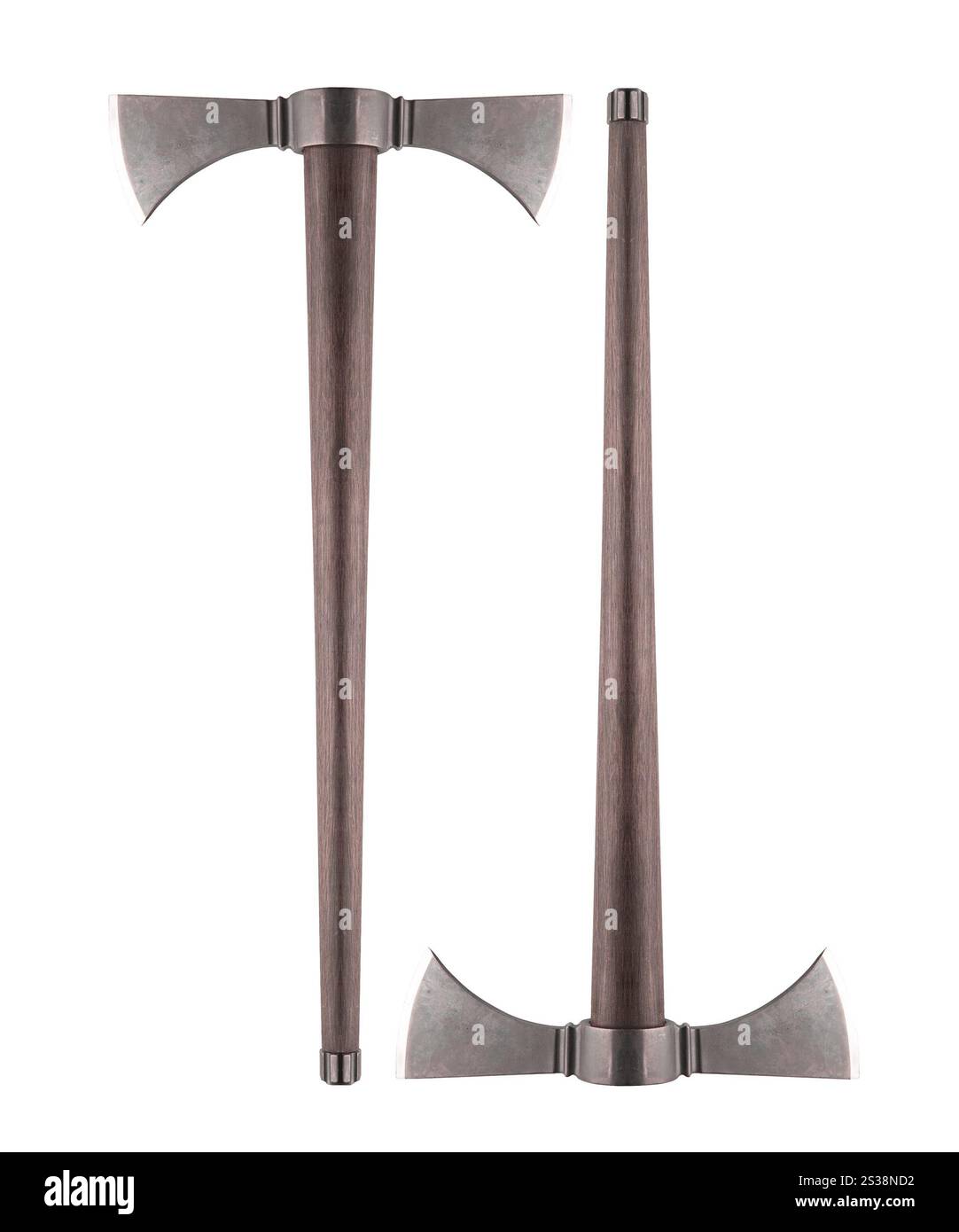 Double axe isolated on white background. Double axe isolated on white ...