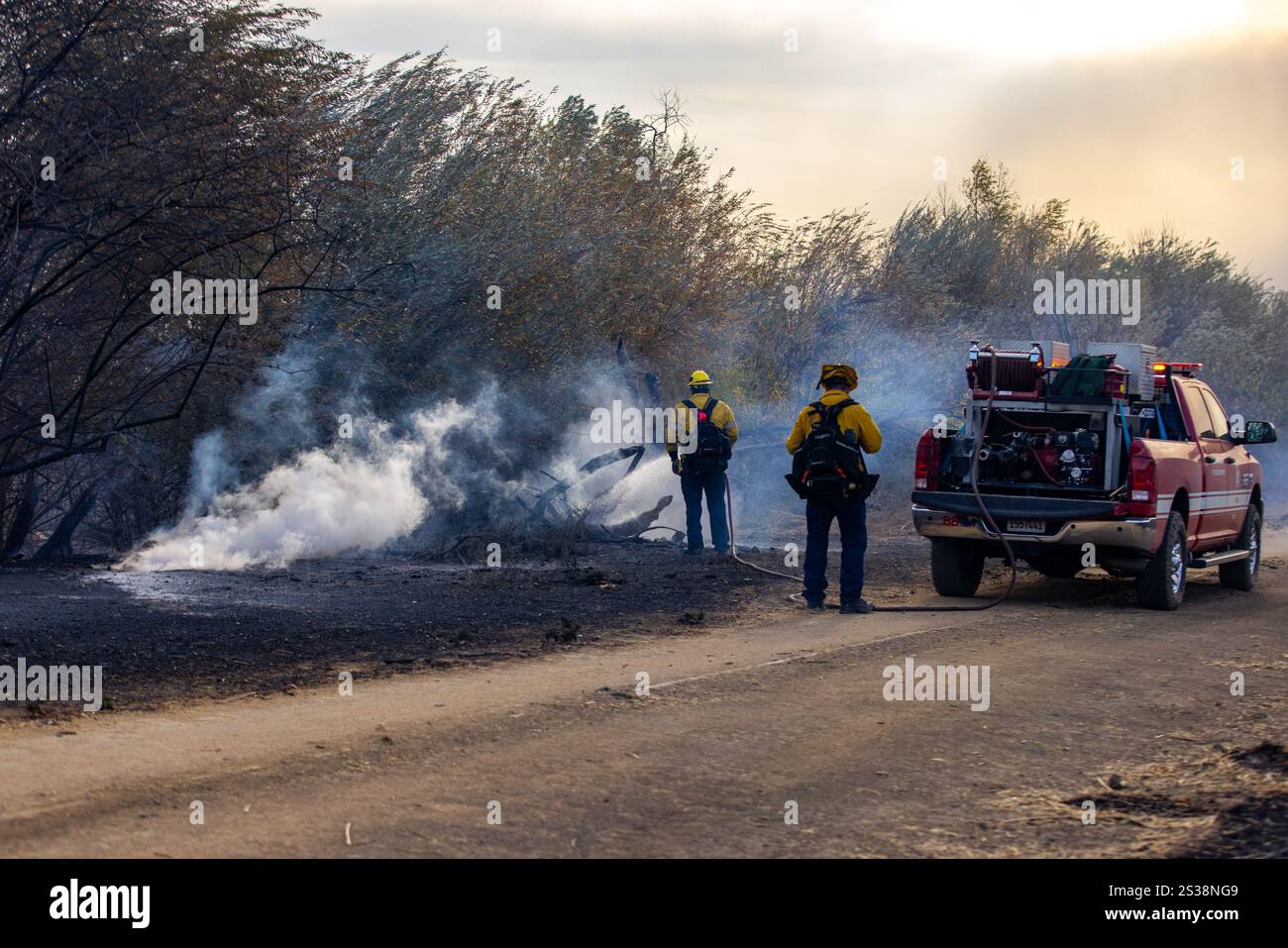 Firefighters battle multiple wildfires across Los Angeles, including the Palisades, Eaton, Hurst ...