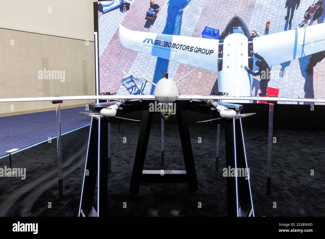 Las Vegas, USA. 08th Jan, 2025. The HAM II-X, by Sambo Motors Group, on ...