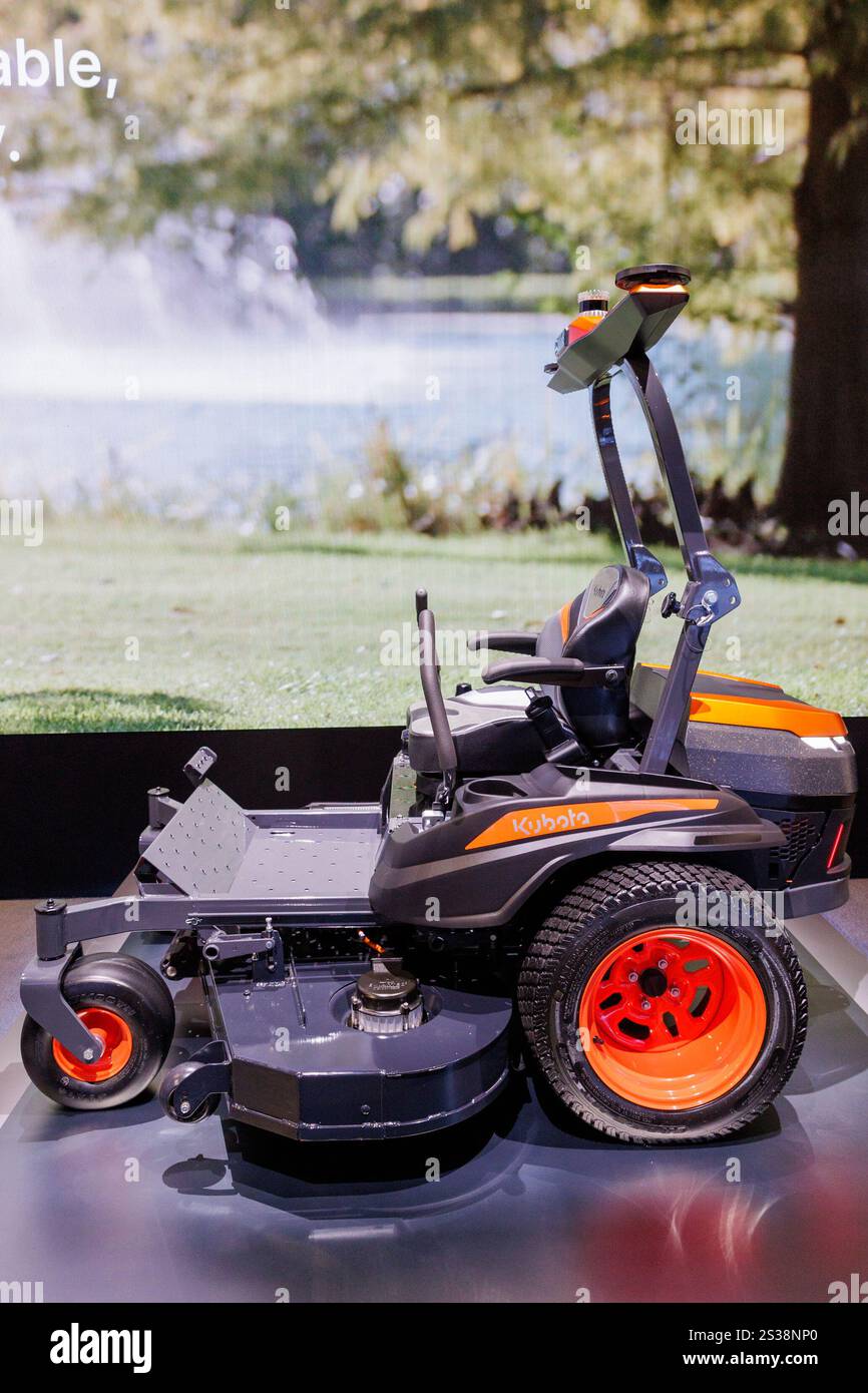 Las Vegas, USA. 08th Jan, 2025. A Smart Autonomous Mower, by Kubota, on ...