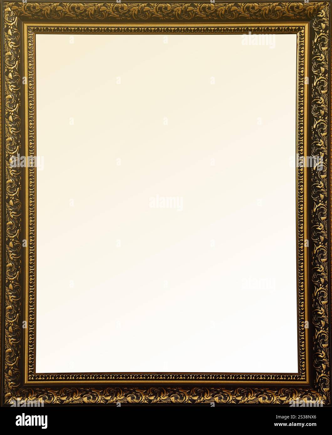 Isolated Photo Frame, Wooden Antique Photo Frame with blank mockup ...