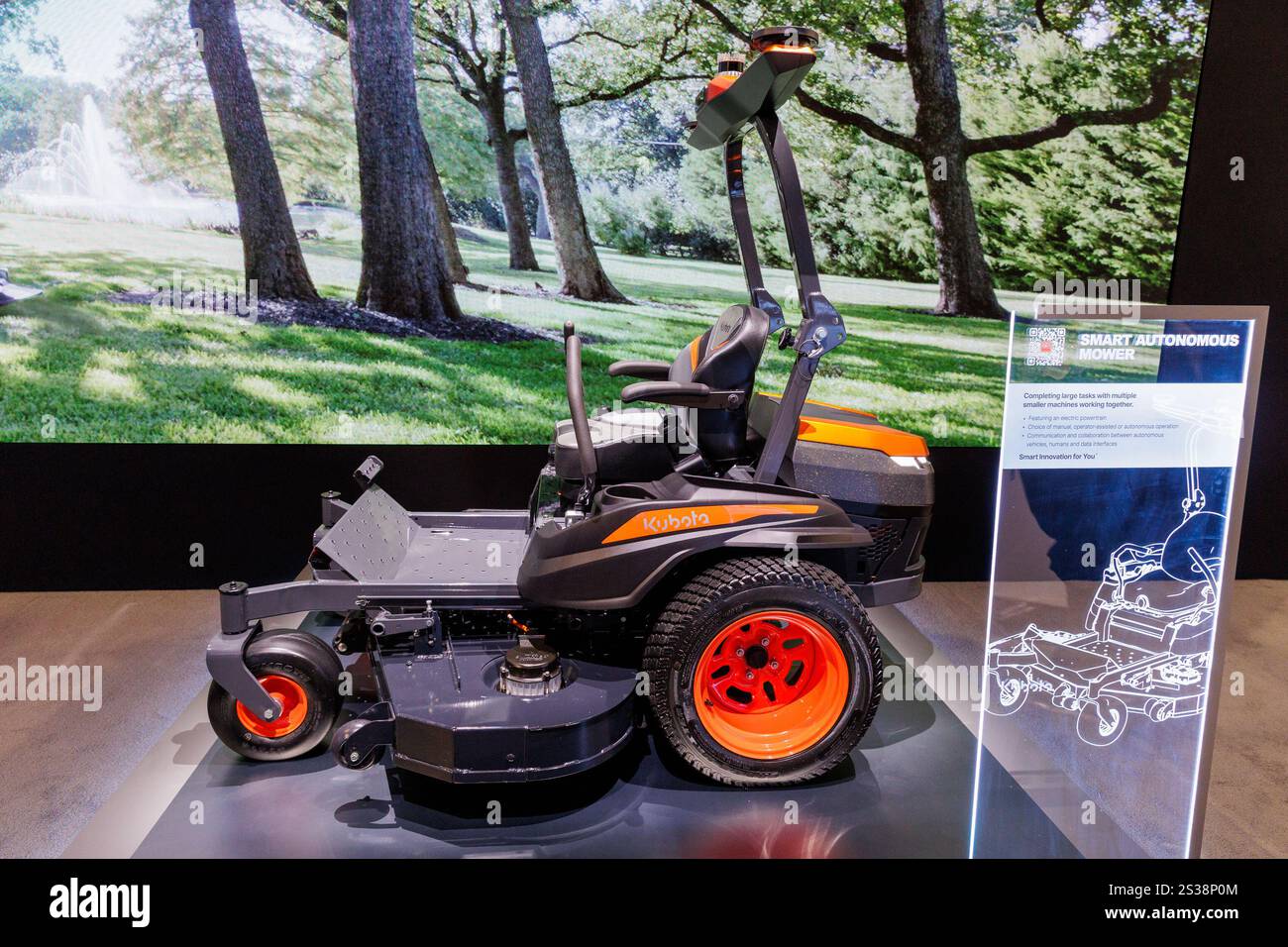 Las Vegas, USA. 08th Jan, 2025. A Smart Autonomous Mower, by Kubota, on ...