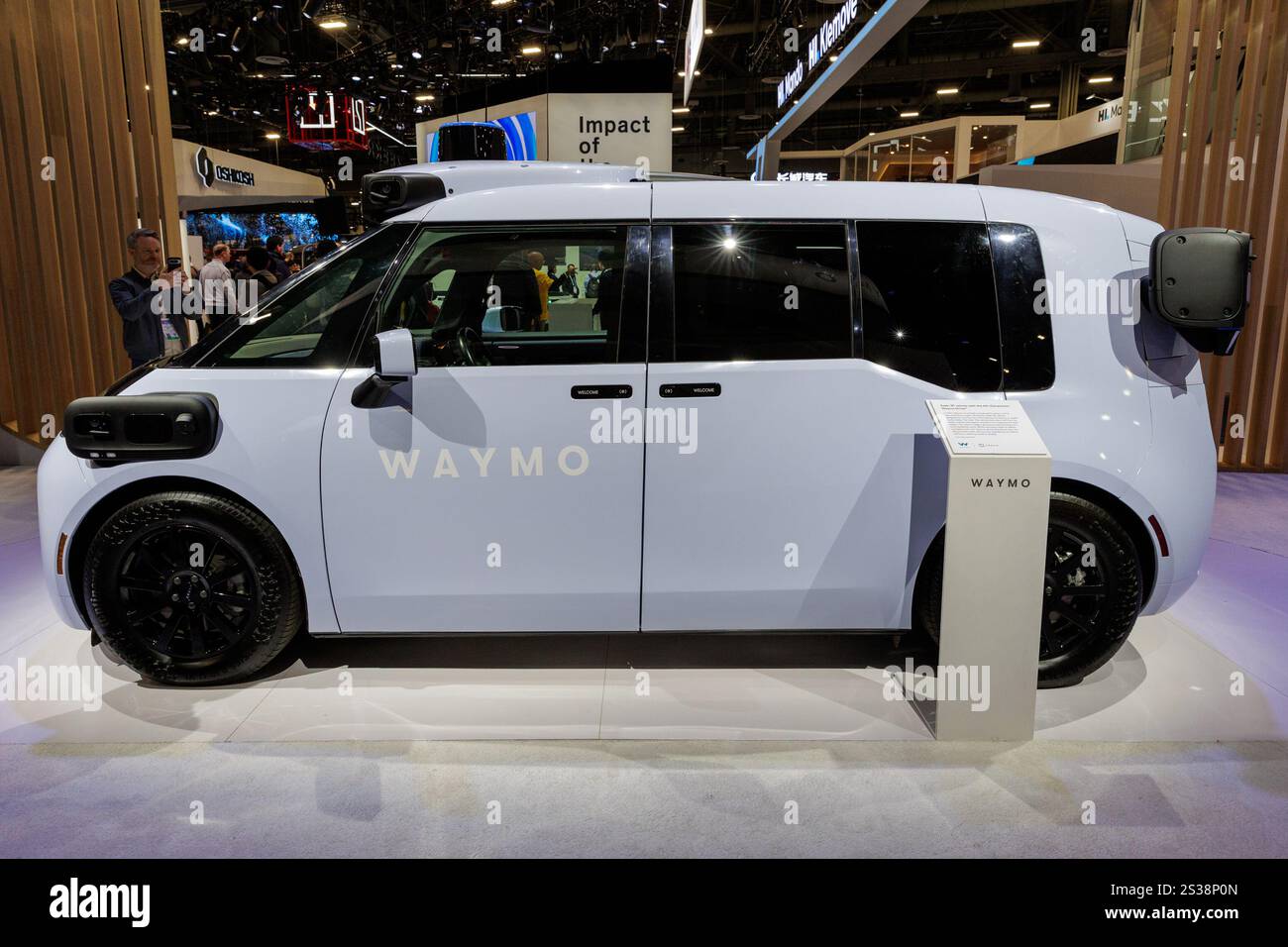 Las Vegas Usa 08th Jan 2025 The Zeekr Rt On Display In The Waymo Booth At The Las Vegas