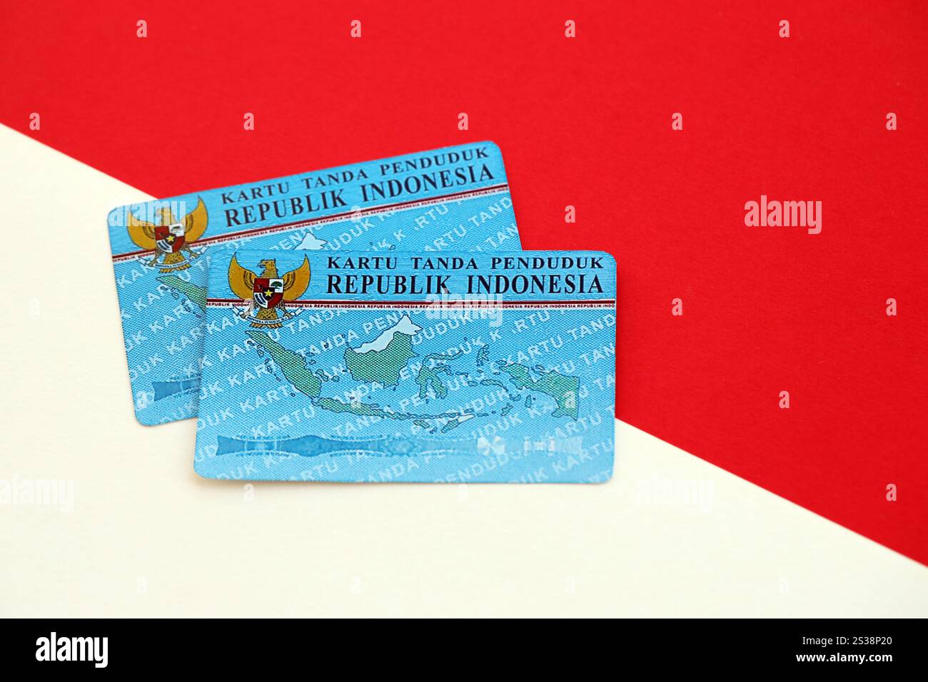 Indonesian national electric identity card called E-KTP or Kartu Tanda ...