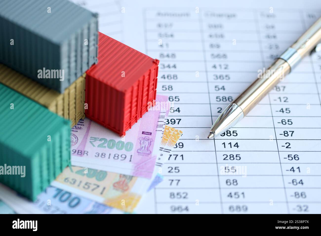 Global business container cargo ship in import export business logistic ...