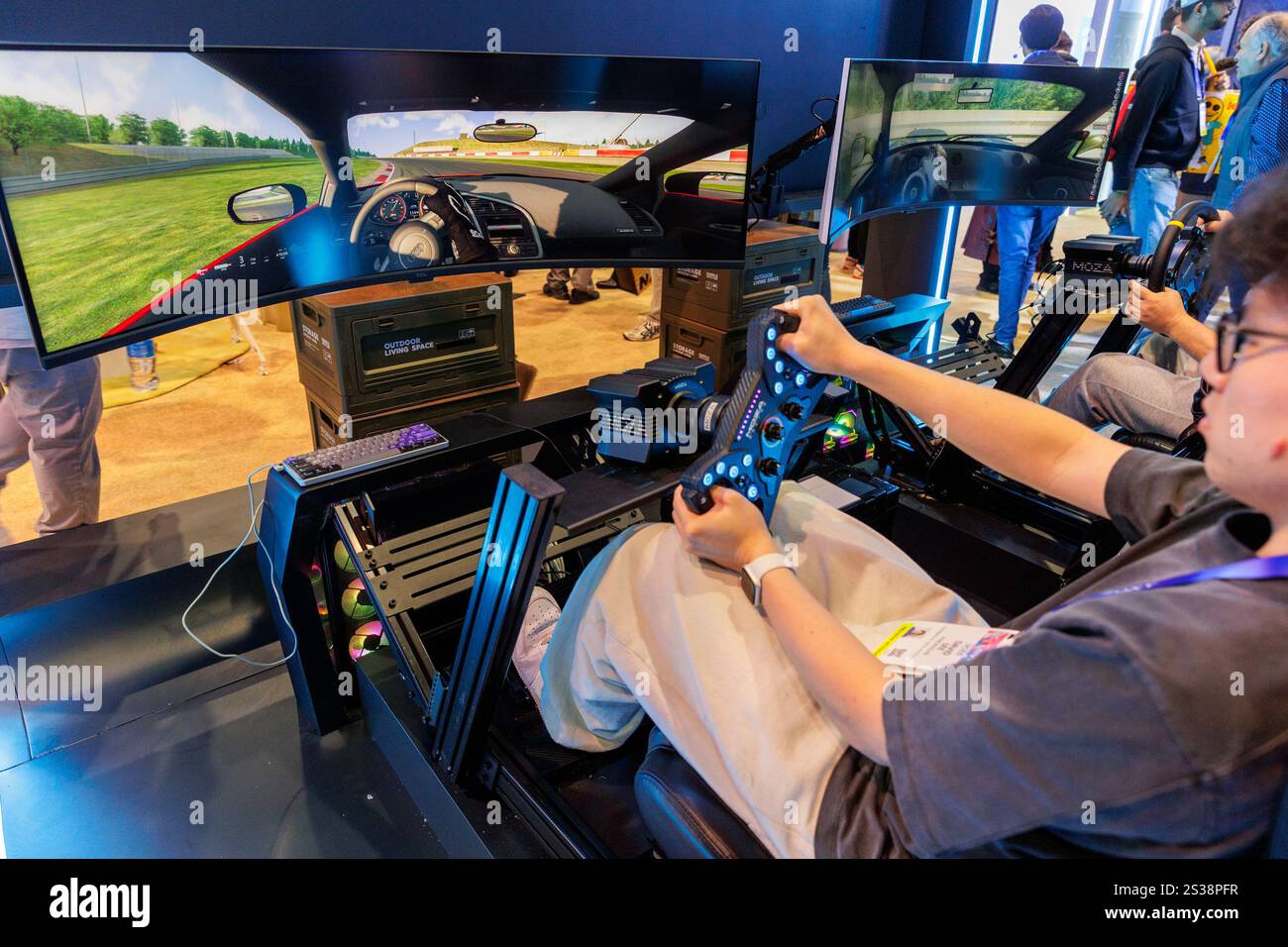 Las Vegas, USA. 08th Jan, 2025. A gaming monitor, by TCL, on display at ...