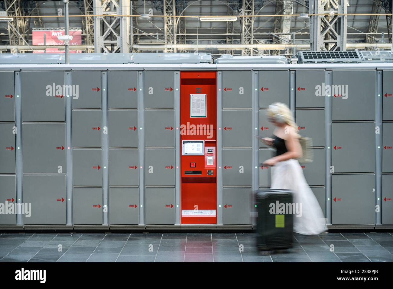 Schließfächer, Hauptbahnhof, Frankfurt am Main, Hessen, Deutschland ...