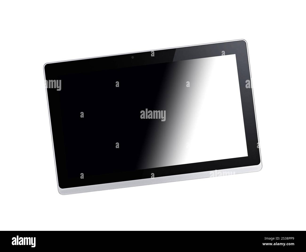 Modern black tablet isolated on white background. Modern black tablet ...