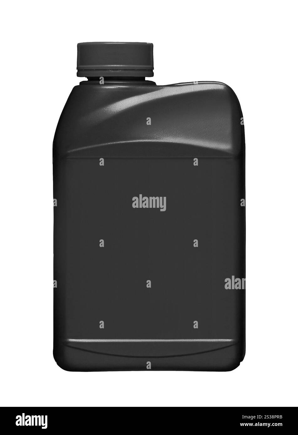 Black plastic gallon isolated on white background. Black plastic gallon ...