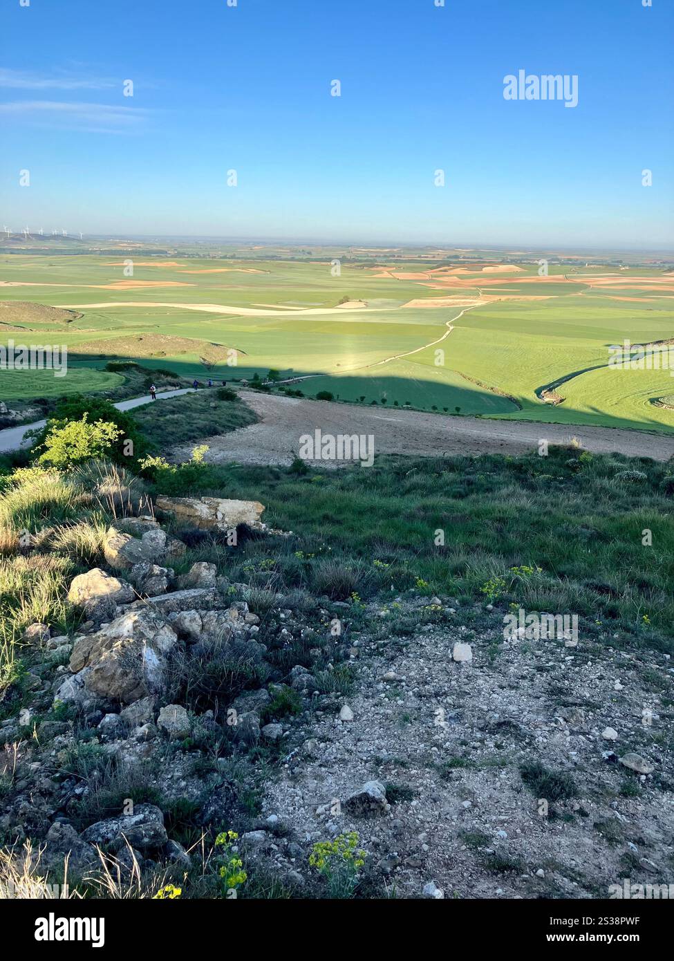 Far Reaching View Across the Meseta Between Burgos and Leon, Camino ...