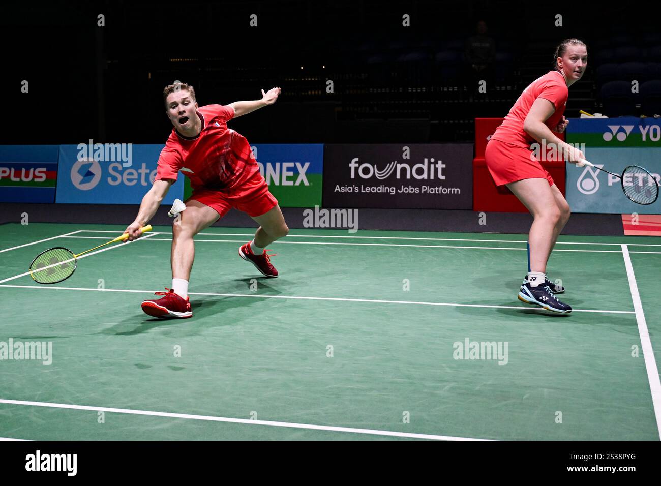 (250109) -- KUALA LUMPUR, Jan. 9, 2025 (Xinhua) -- Thom Gicquel (L ...