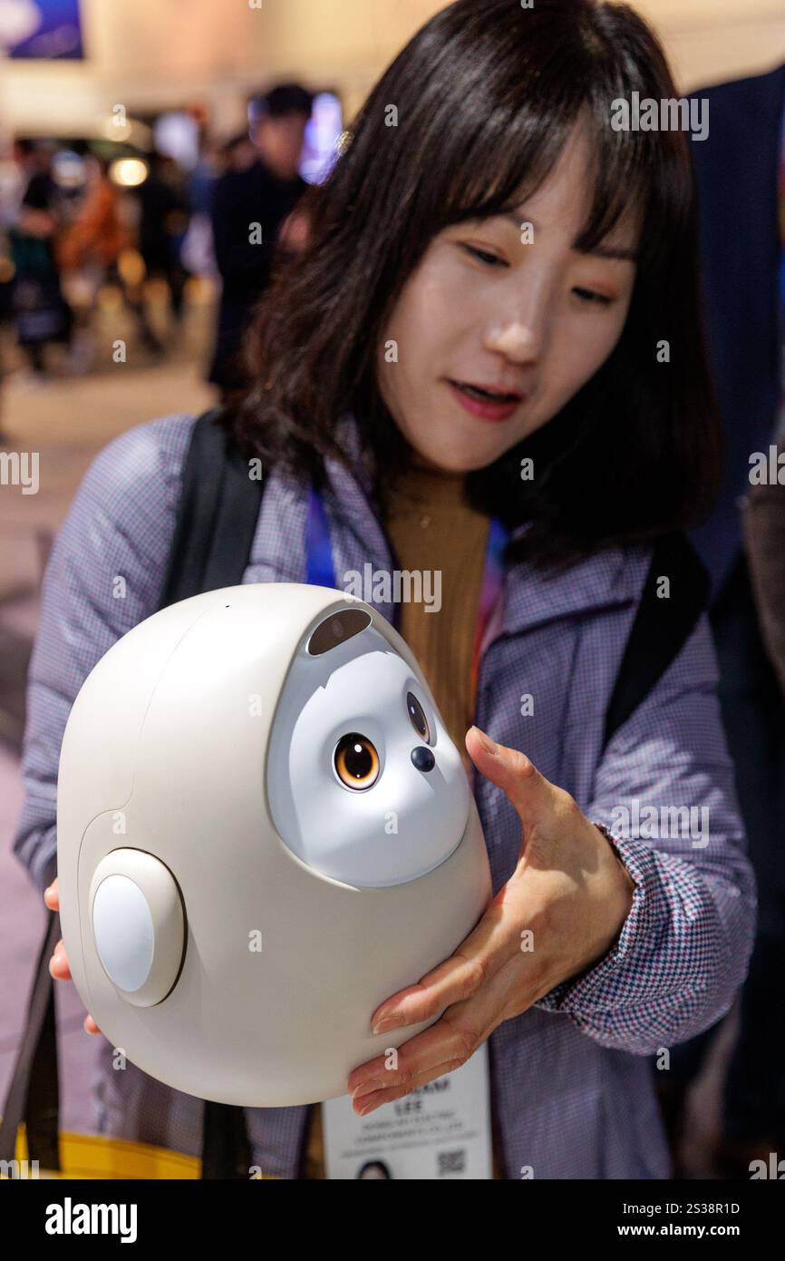 Ai Me, a companion robot for modern families by TCL, on display at the ...