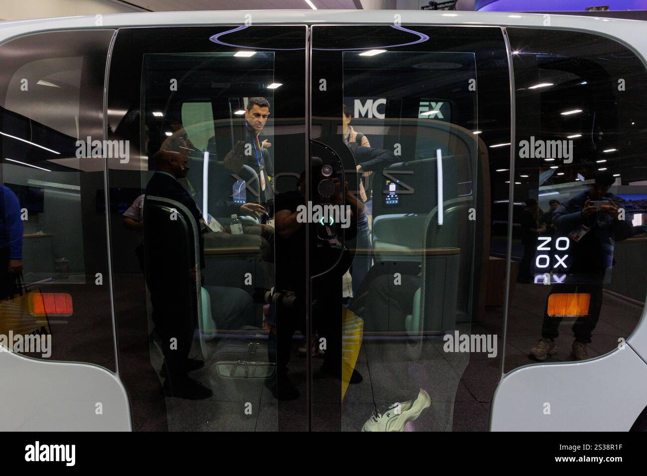 Las Vegas, USA. 08th Jan, 2025. An all-electric, fully autonomous ride ...