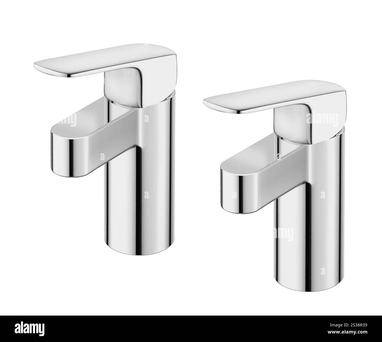 water-supply faucets isolated on white background. water-supply faucets ...