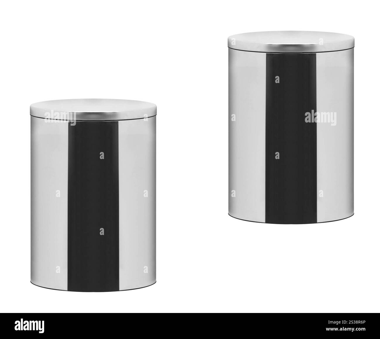 Garbage bin isolated on white background Stock Photo - Alamy