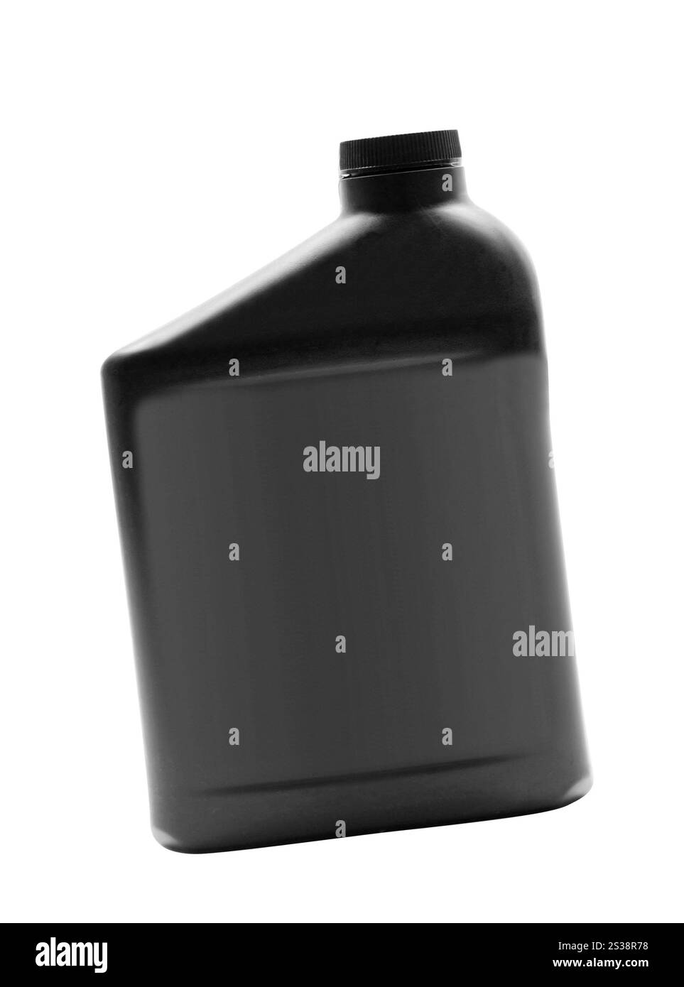 plastic bottle of motor oil isolated on white background. plastic ...