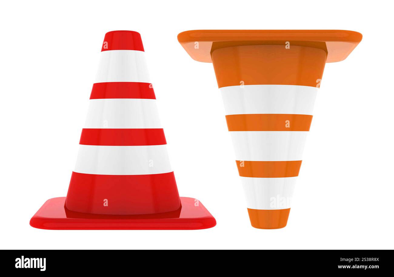 Yellow traffic cone clipart hi-res stock photography and images - Alamy