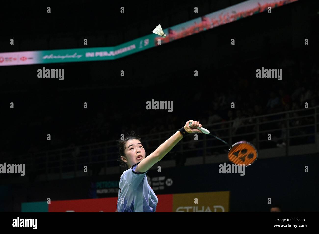 Kuala Lumpur, Malaysia. 9th Jan, 2025. Gao Fangjie of China hits a ...