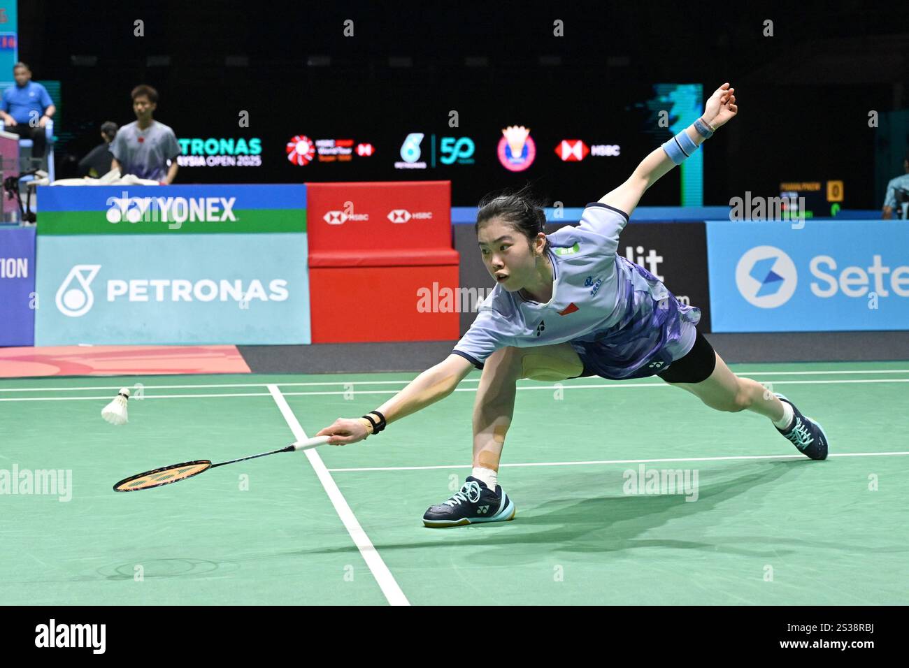 Kuala Lumpur, Malaysia. 9th Jan, 2025. Gao Fangjie of China hits a ...