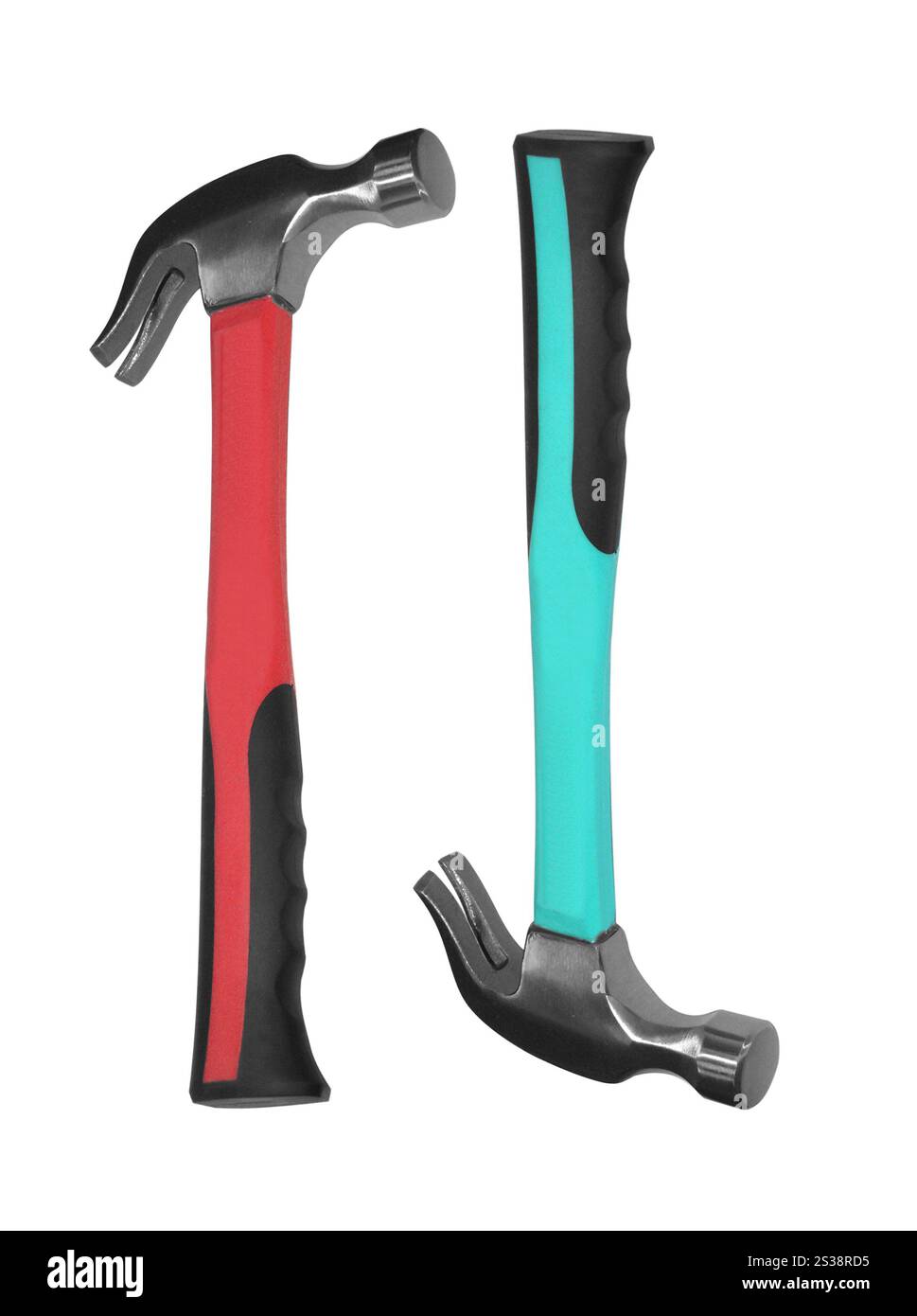 two hammers isolated on white background. two hammers Stock Photo - Alamy