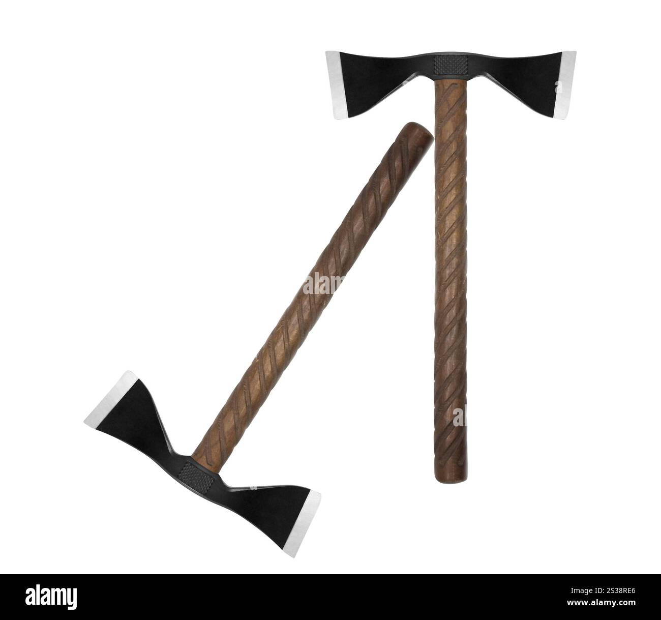 Double axes isolated on white. Double axes isolated Stock Photo - Alamy