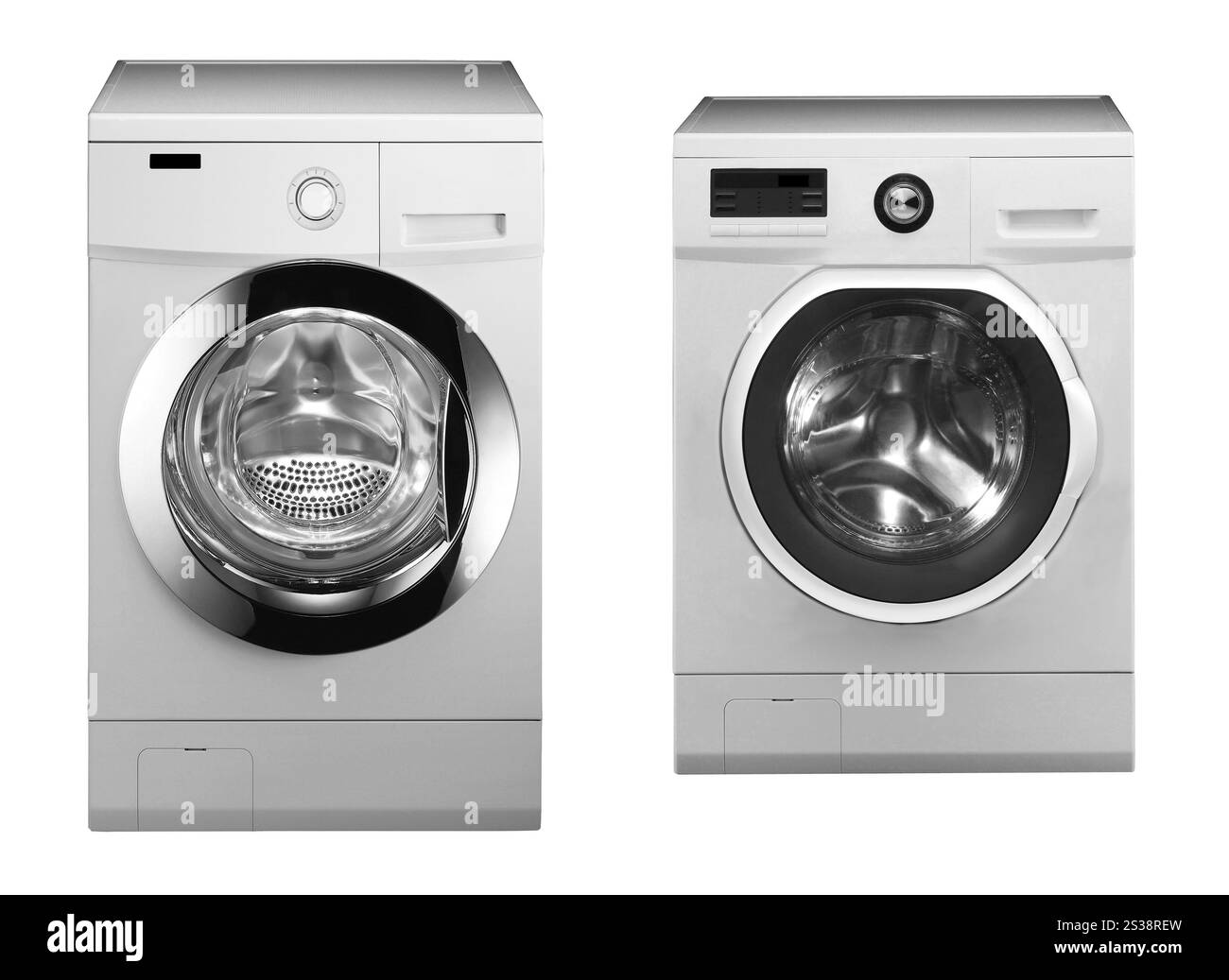 Washing machines isolated on white background. Washing machines Stock ...