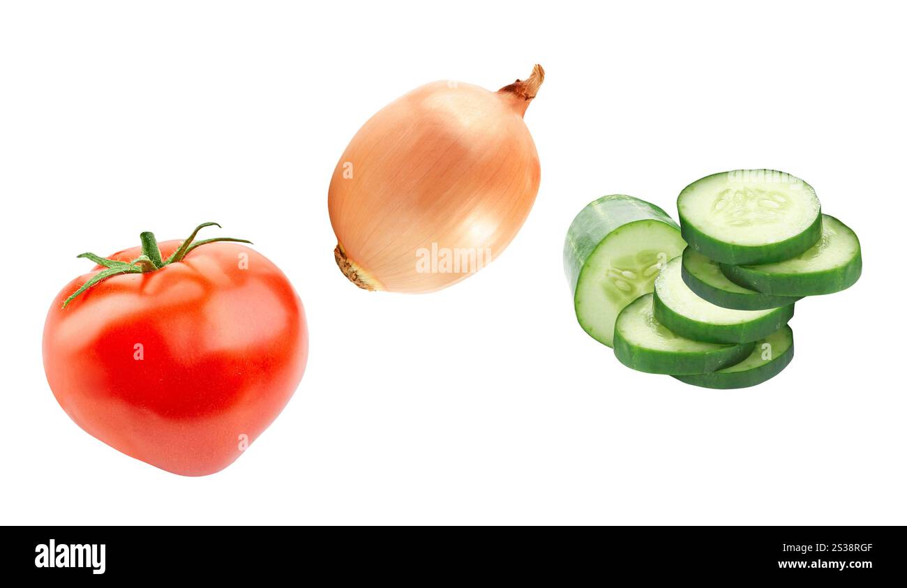 Food chopped ingredients vegetable Cut Out Stock Images & Pictures - Alamy