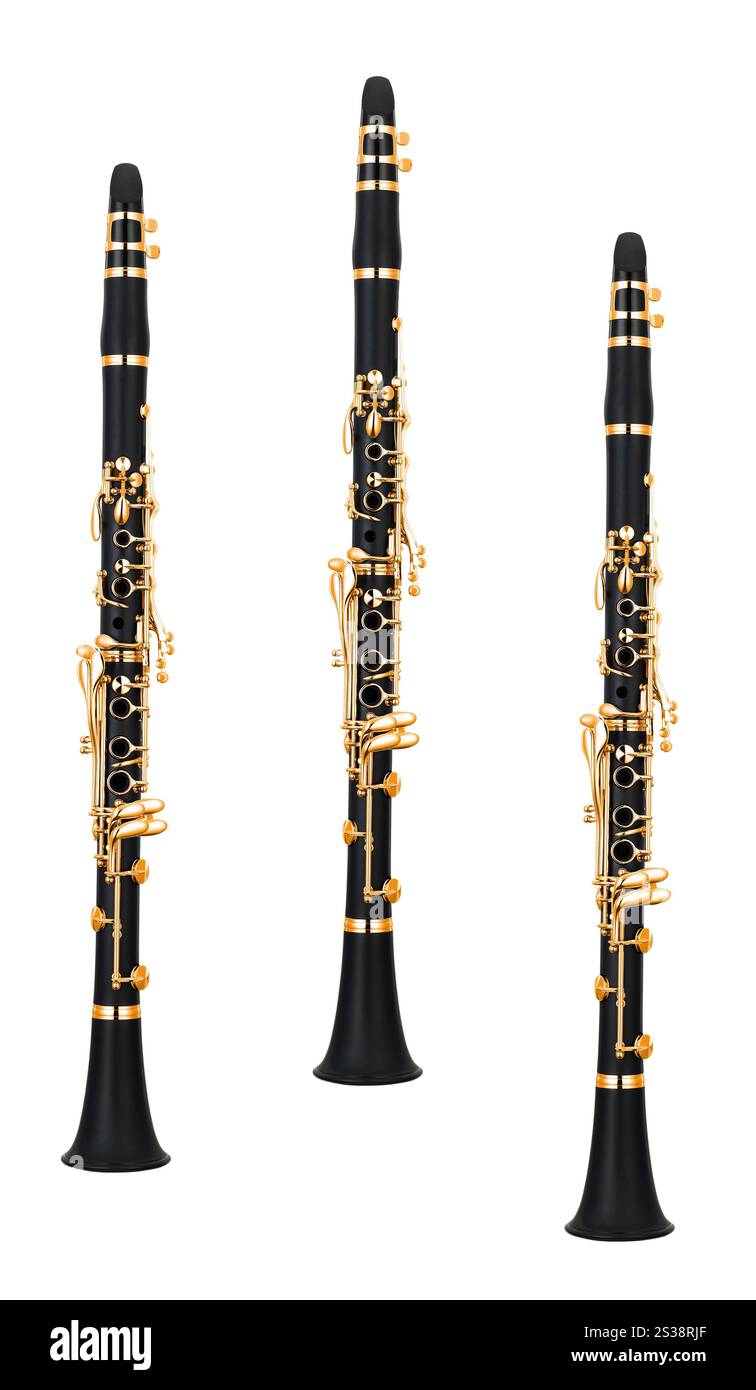 Clarinets isolated on a white background. Clarinets isolated Stock ...