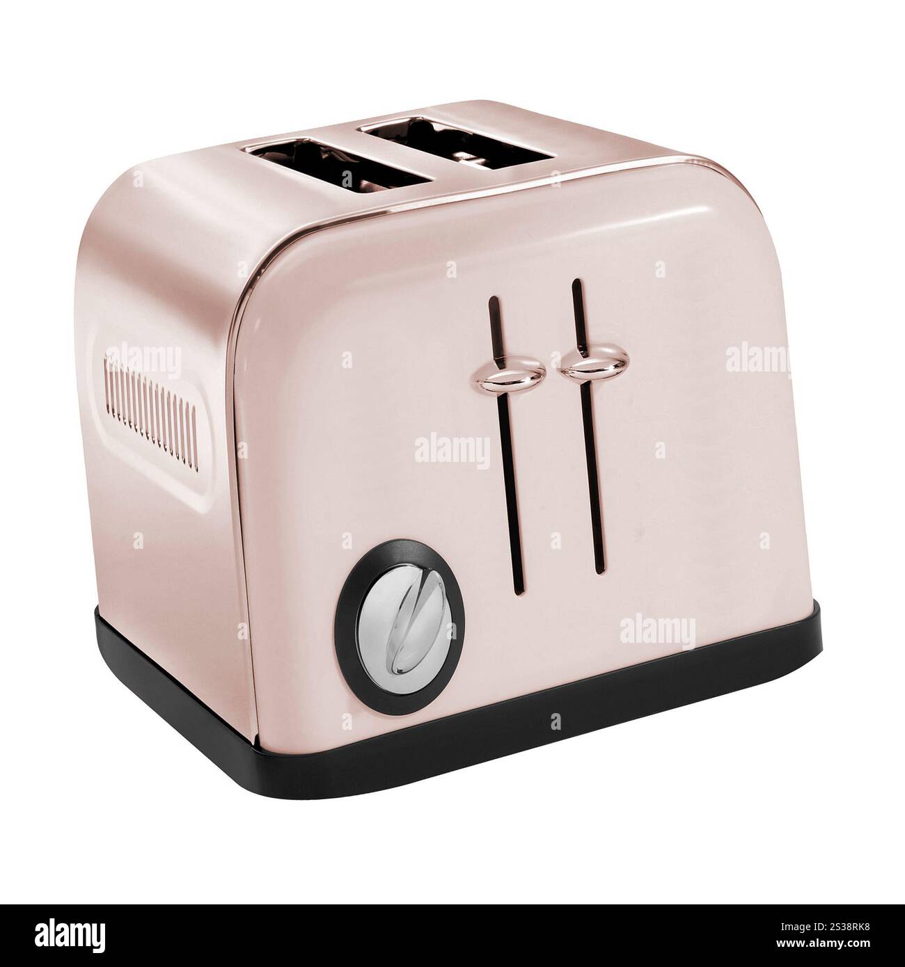 Common chrome toaster isolated on white background. Common chrome ...