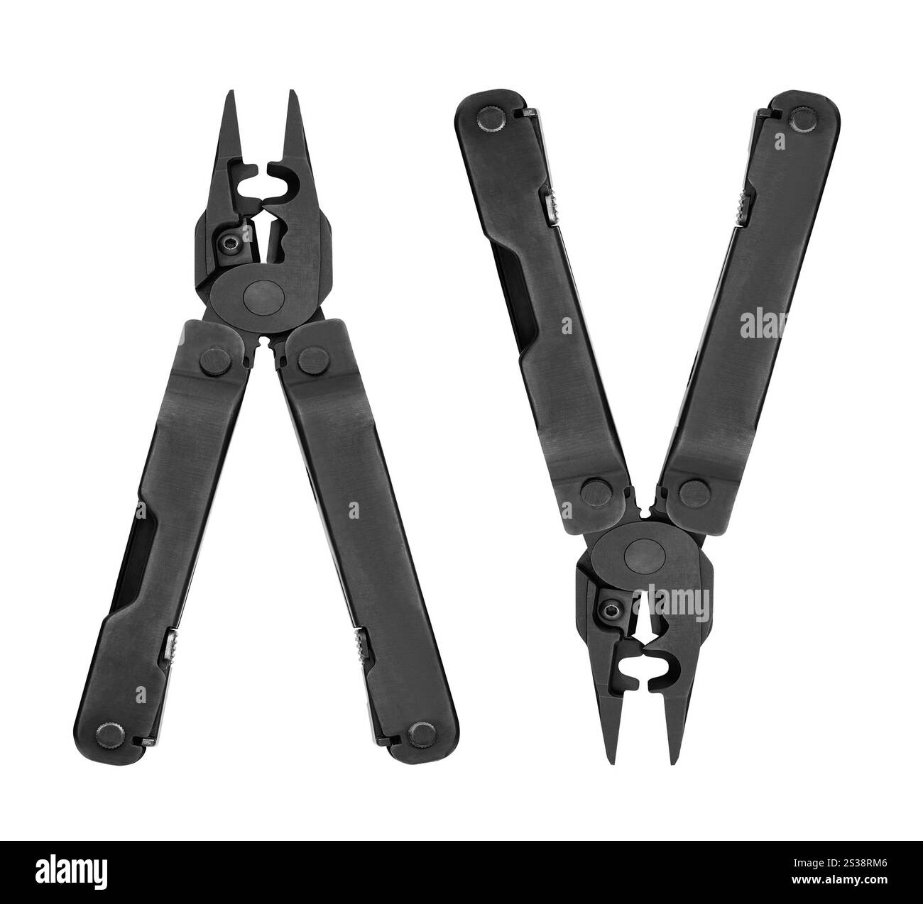 Steel multitools isolated on white background. Steel multitools ...