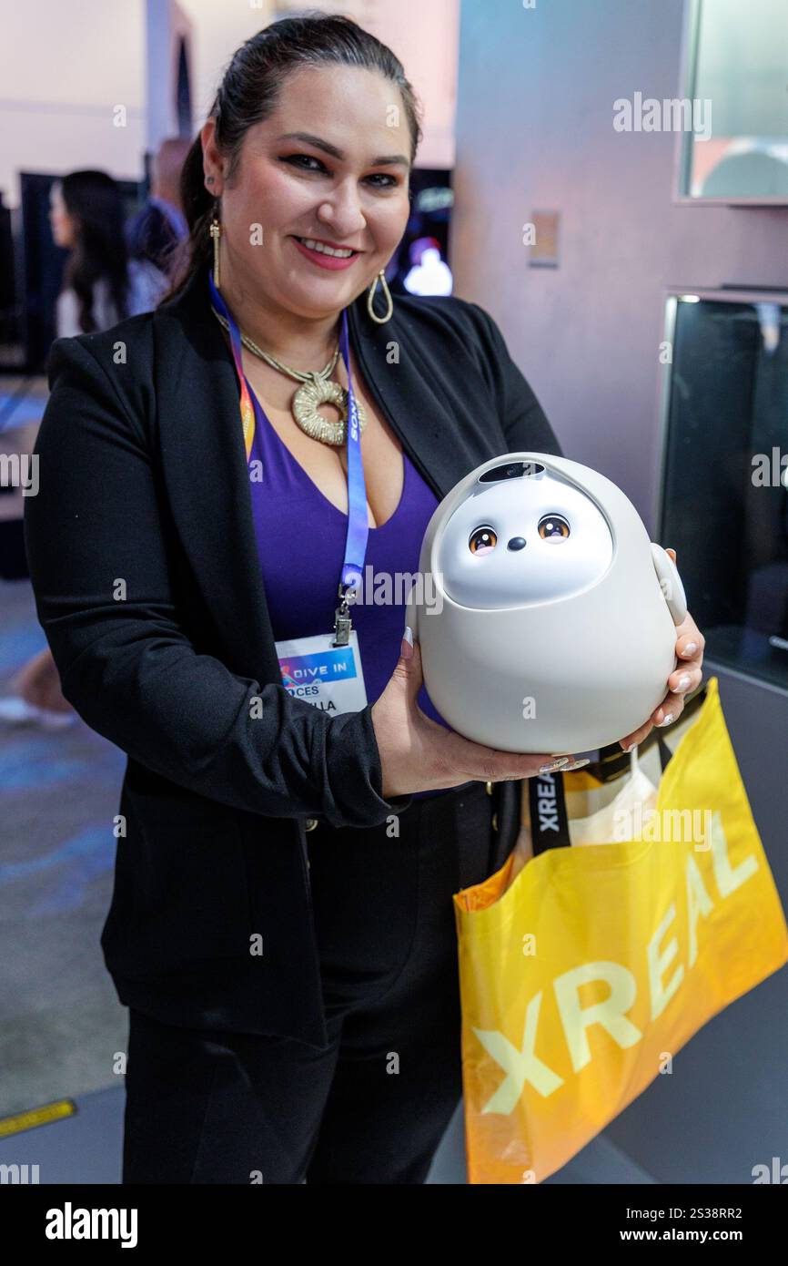 Las Vegas, USA. 08th Jan, 2025. Ai Me, a companion robot for modern ...