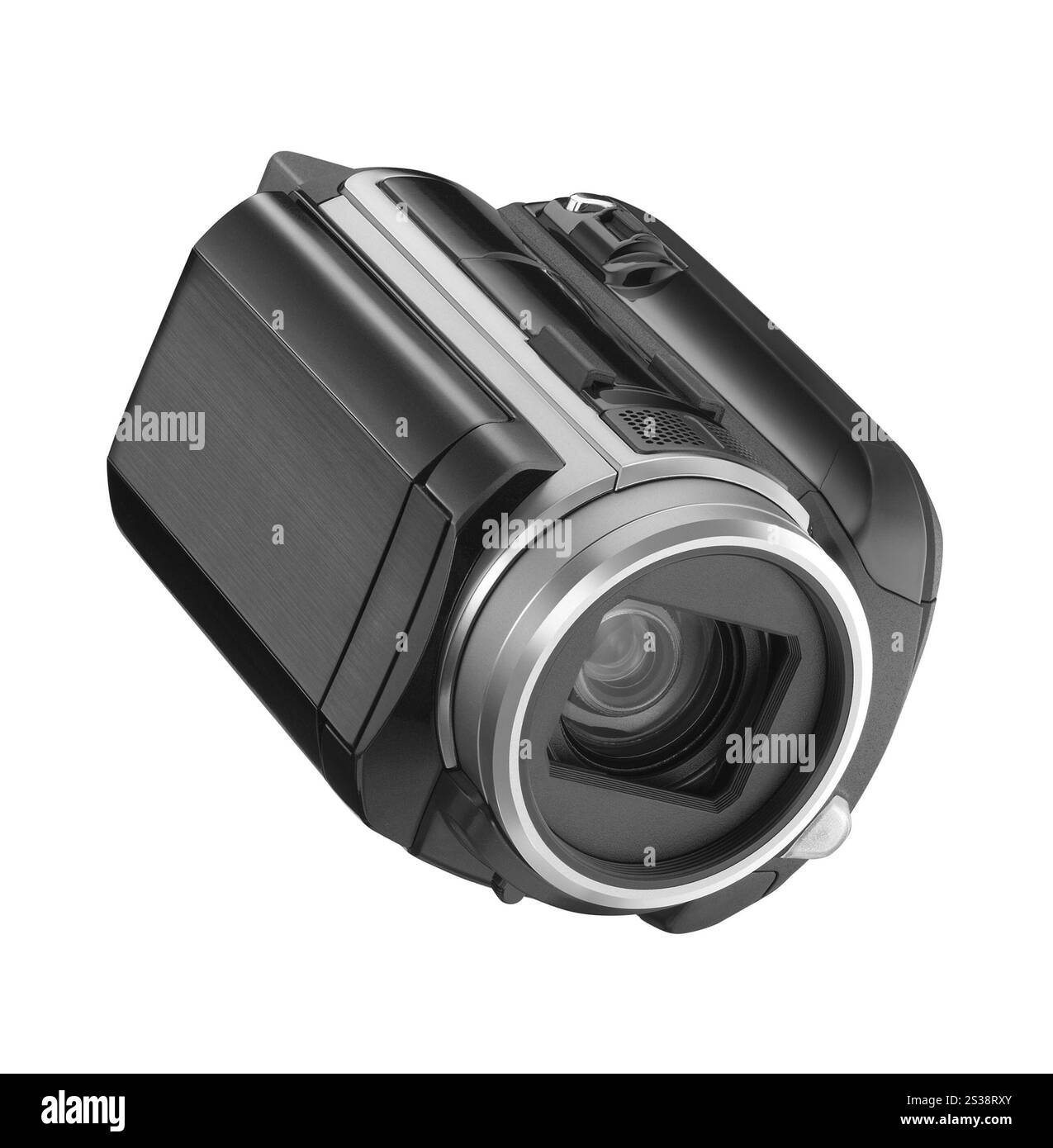 Digital video camera isolated on white background Stock Photo - Alamy