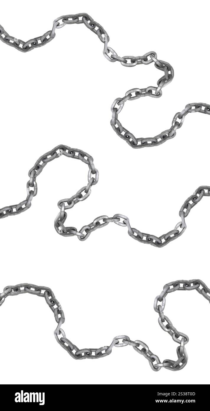 Chains isolated on white background. Chains Stock Photo - Alamy