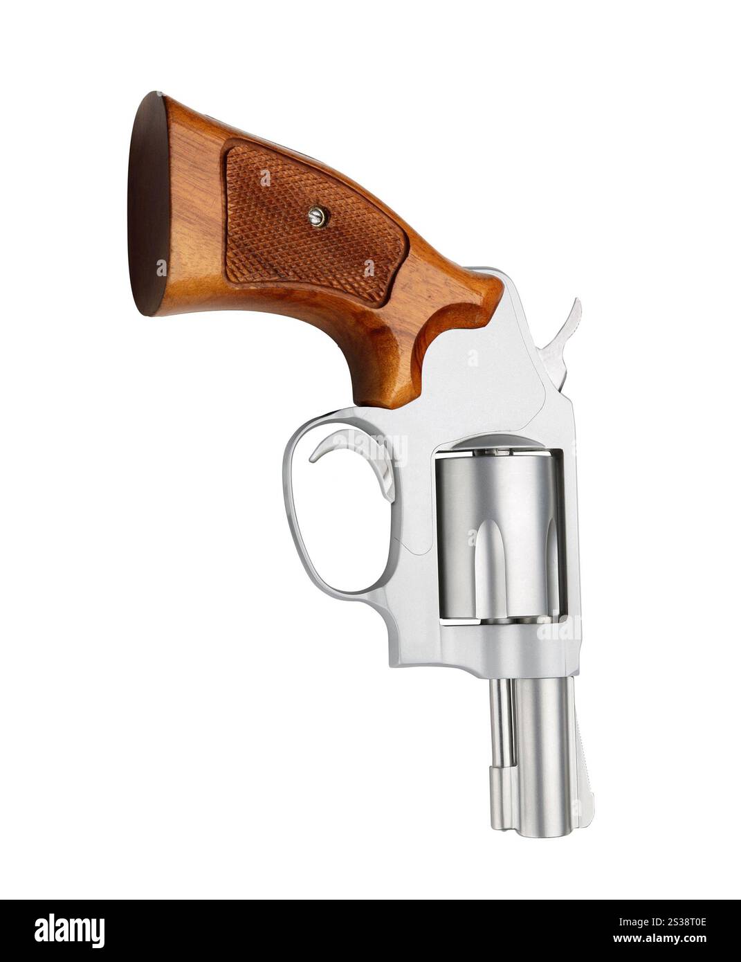 Pistol isolated on white background. Pistol isolated Stock Photo - Alamy
