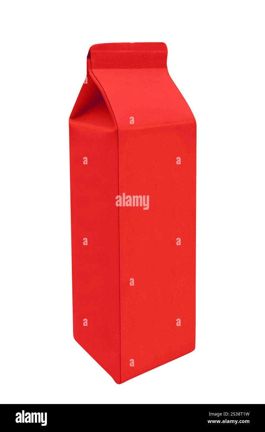 Package of milk isolated on a white background. Package of milk ...