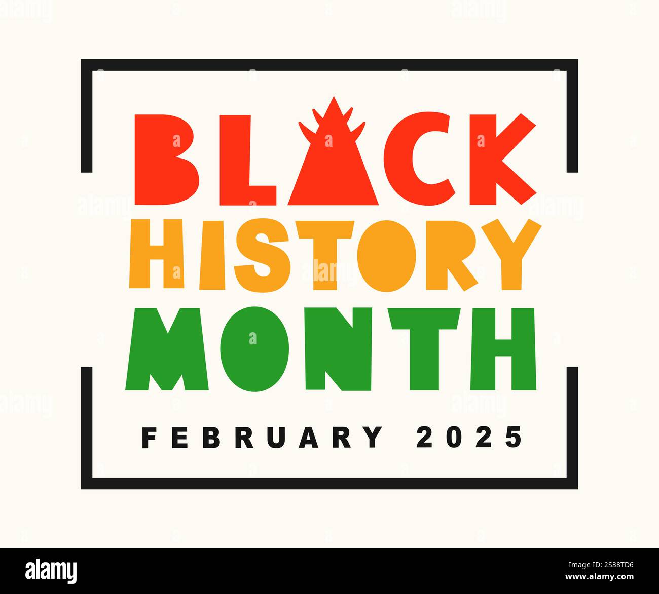 Black History Month 2025 African American Banner Stock Vector Image ...