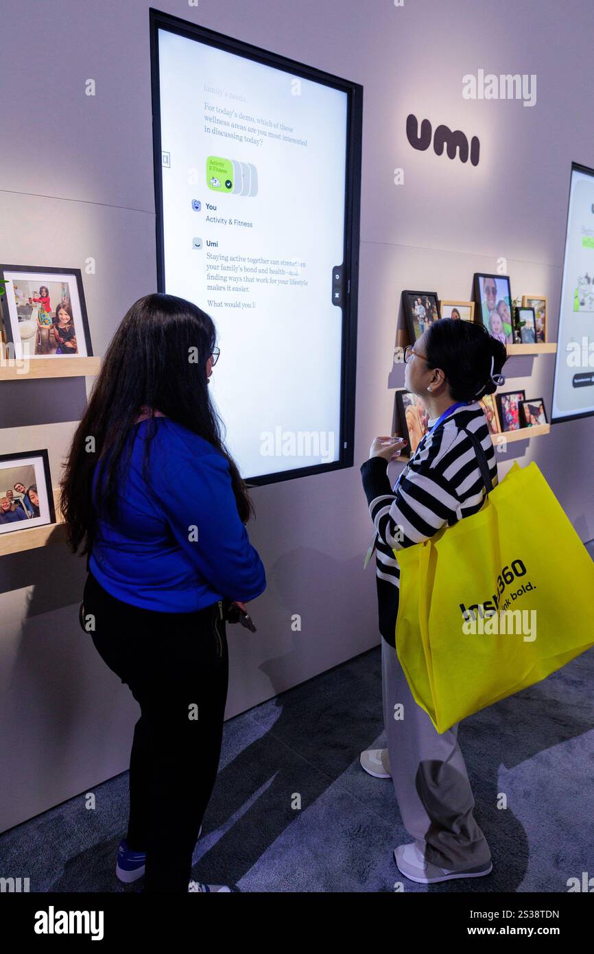 UMI, a Coach for Family Wellness, by Panasonic, on display at the Las ...