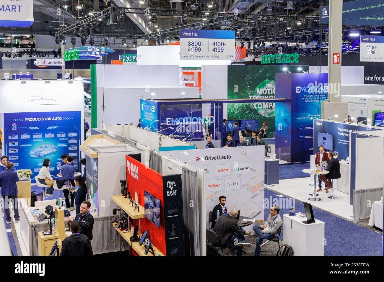 Las Vegas, USA. 08th Jan, 2025. A view of the conference floor at the ...