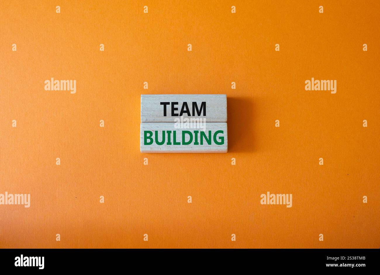 Team Building symbol. Concept word Team Building on wooden blocks ...